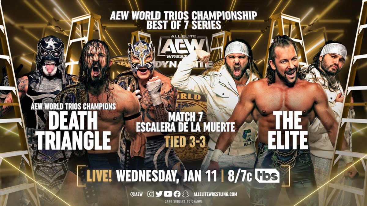 WrestlePurists on Twitter: "The Elite vs Death Triangle, Best of 7 Series - Match 7 (AEW Trios ...