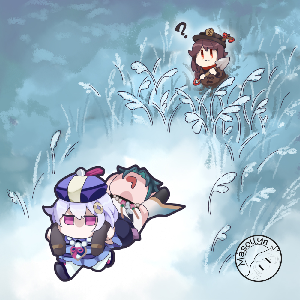 Ollyn on Twitter: "Hu looking for who? . . . #Genshinlmpact #原神 #Xiao #Qiqi #HuTao https://t.co ...