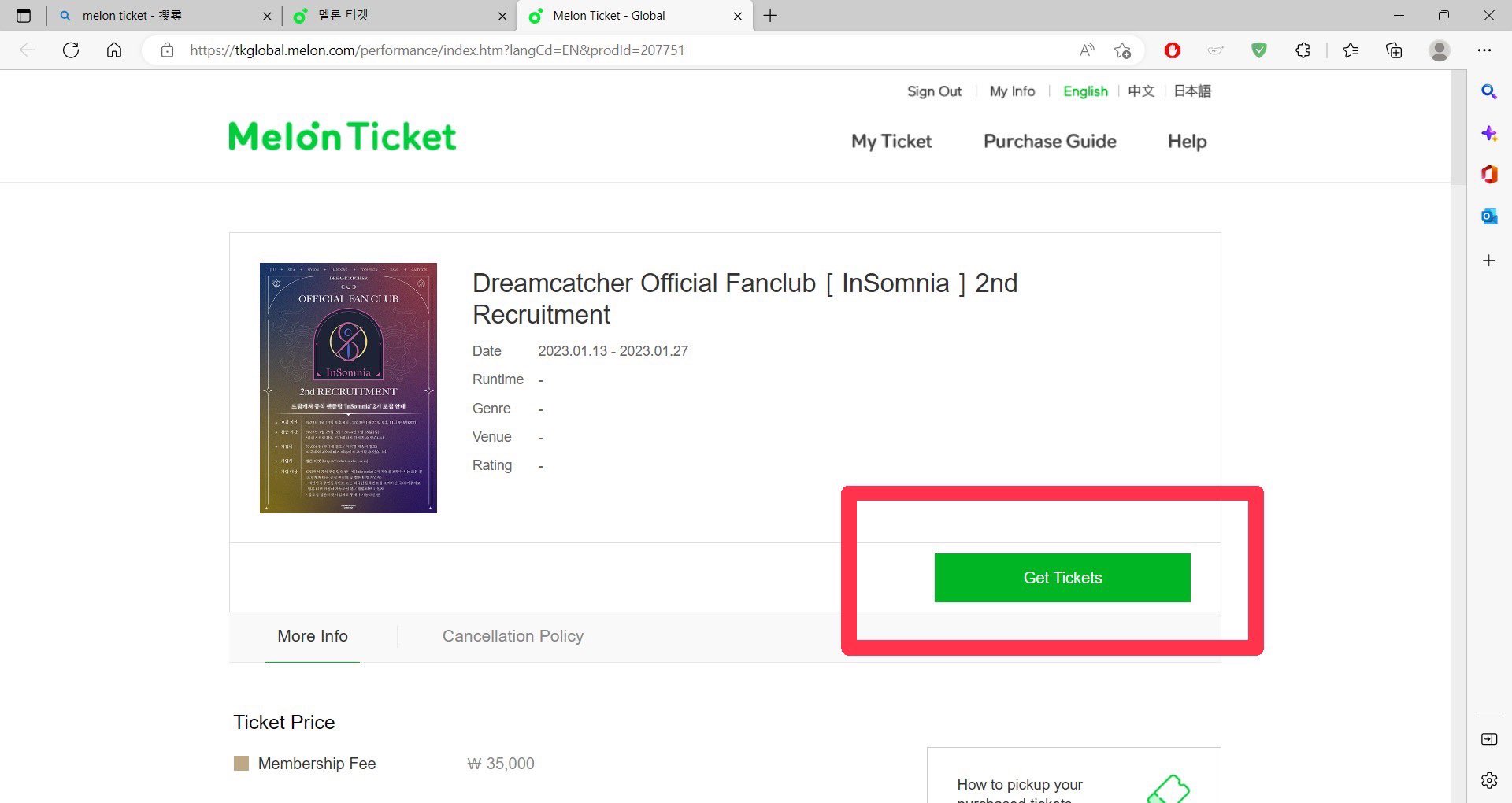 쿠코KUKO🐺 on Twitter: "Dreamcatcher 2期會員購買小教學 1、需使用電腦刷卡購買 2、需準備Melon Tickets Global帳號、官咖帳號 3、註冊瓜票 ...