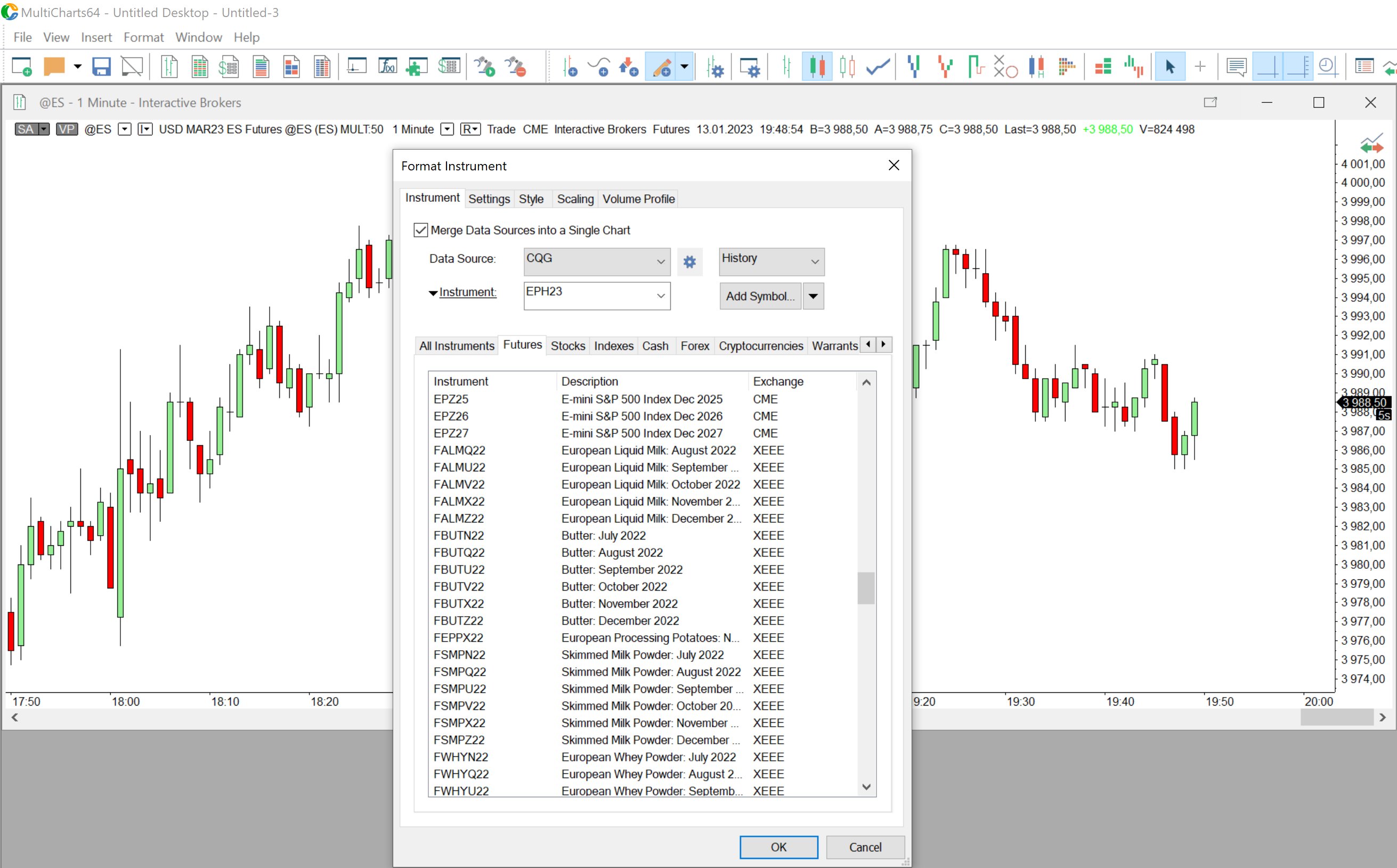 MultiCharts on Twitter: "All you need to do is enable merging, select a data source and symbol ...