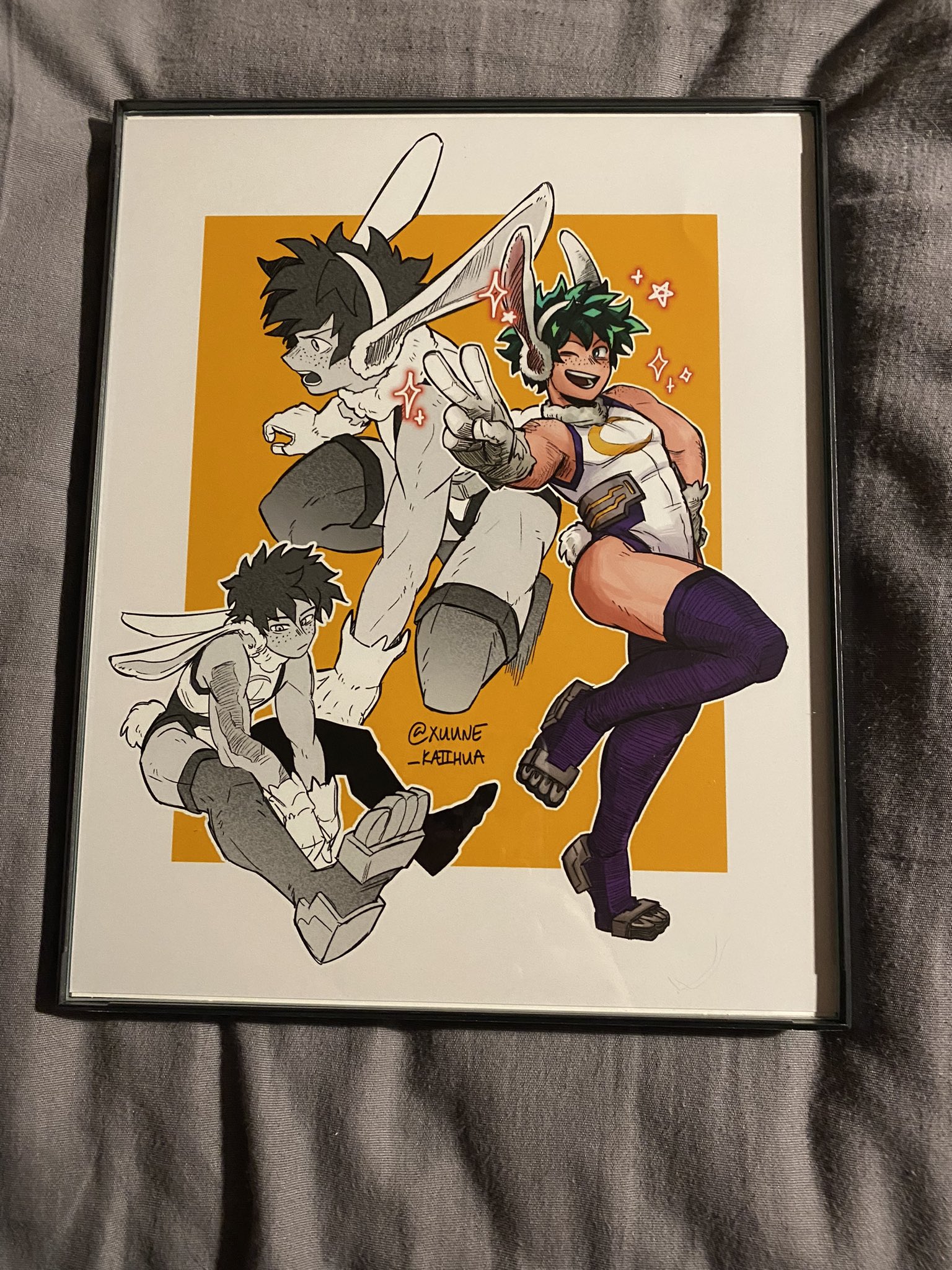 Grayson | bkdk Supremacy on Twitter: "My @_kaiihua bunny Deku print arrived last night 😭😭😭😭 ...