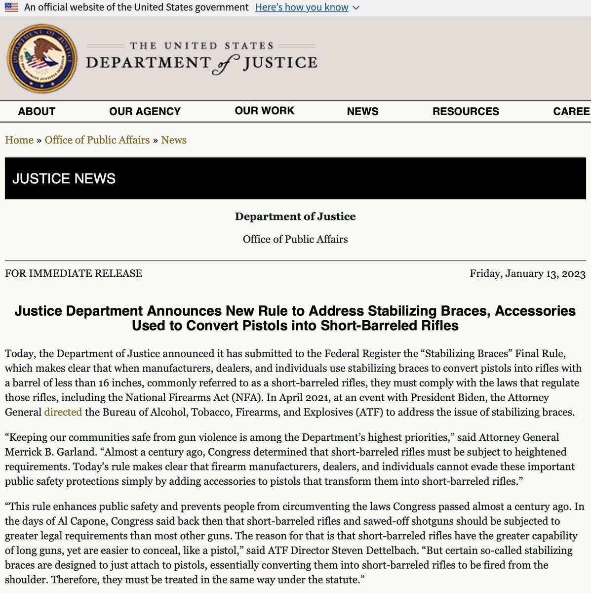Covid-1984 on Twitter: "BREAKING: The ATF & DOJ Just Dropped A New 'Rule' That Makes Millions of ...