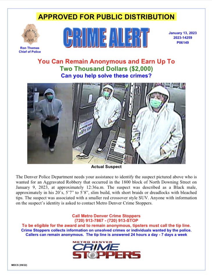Denver Police Dept On Twitter Denver Do You Recognize These