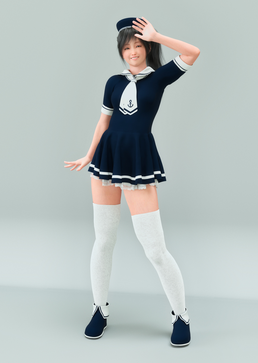 雨宮弥白 on Twitter: "[配布] dForce セーラーワンピースセット for G8F #3DCG #DAZ #魅惑のふともも #JK #制服 #配布 https://pixiv ...