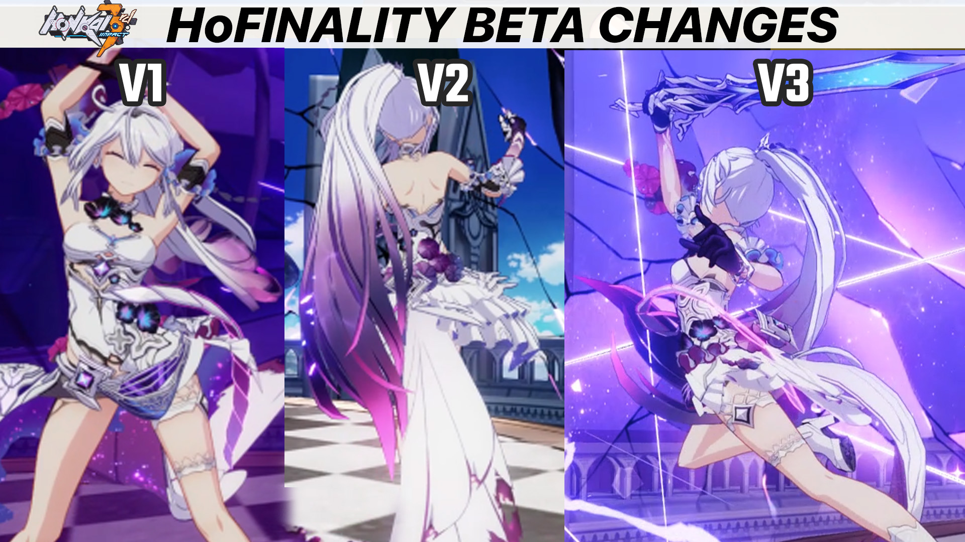 Honkai News Network on Twitter: "Honkai 6.4 - Herrscher of Finality V1 V2 V3 Animation Changes ...