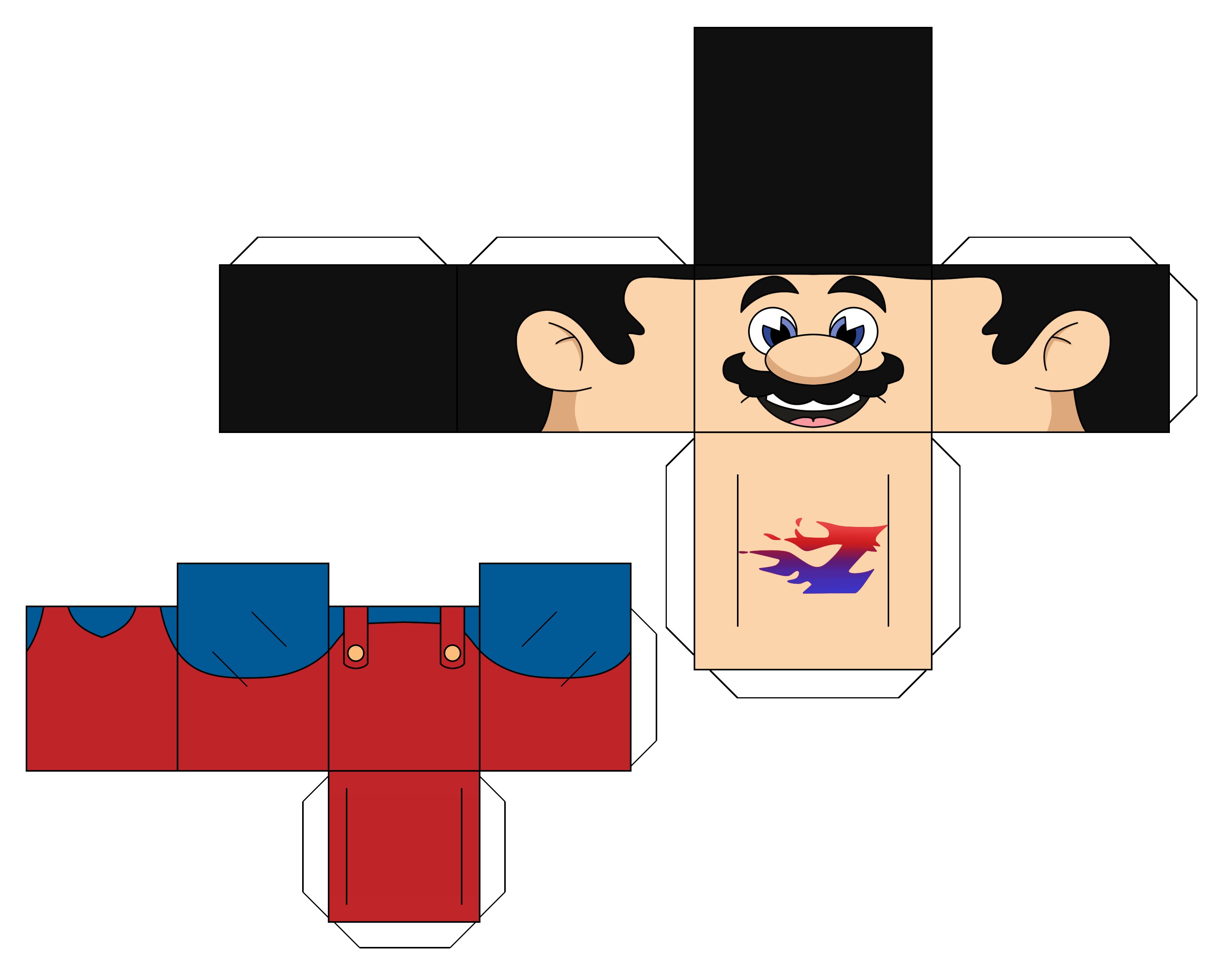 Papercraft mario bros store