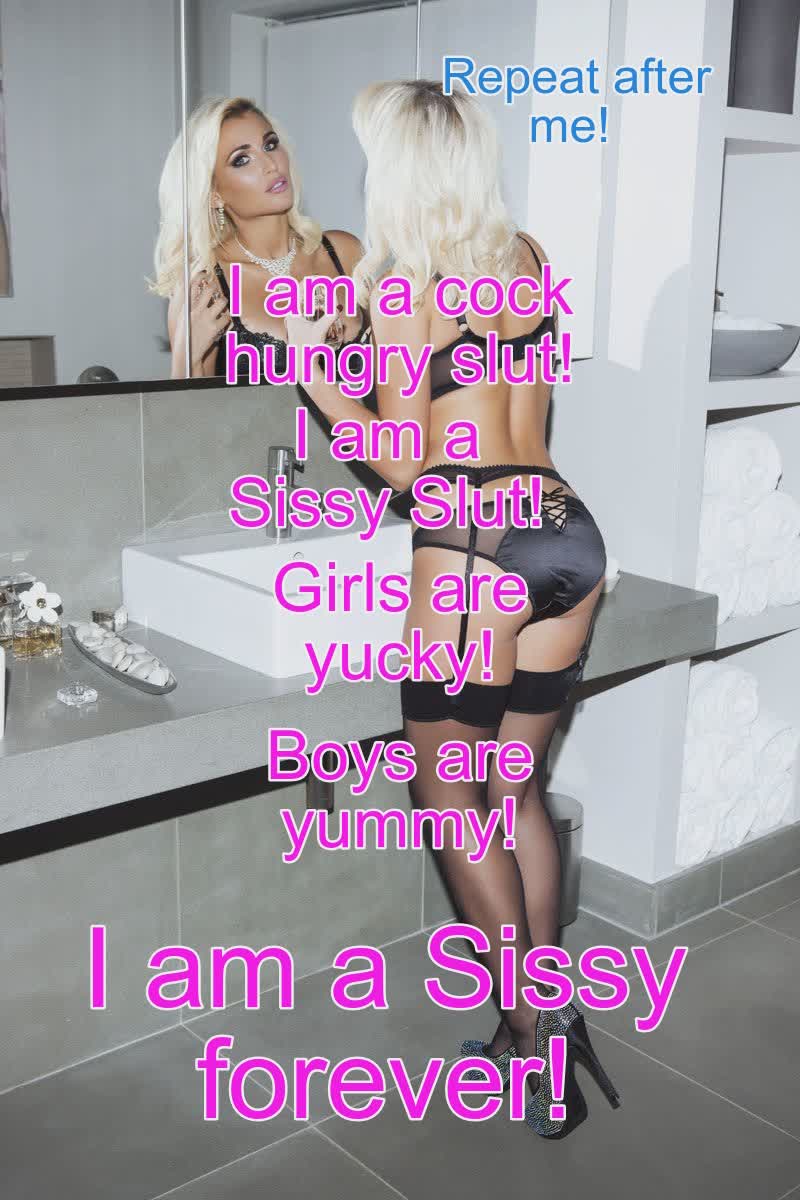 Sophia469 on Twitter: "You can do it sissy, just repeat after her. #Sissy #SissyCaptions #Femboy ...