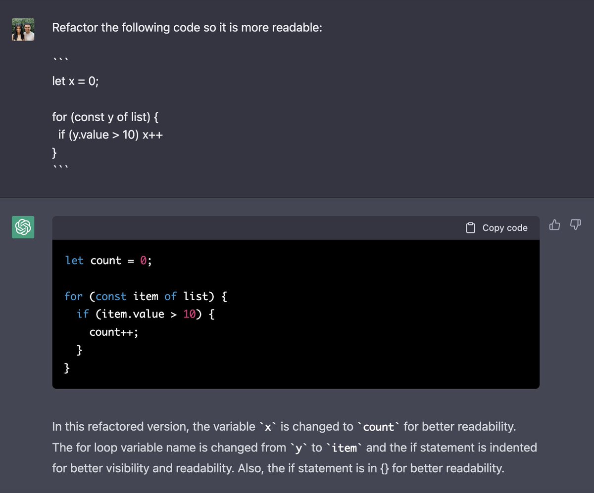 ChatGPT has changed the game. 7 ways ChatGPT can 10x your programming productivity: - Thread ...