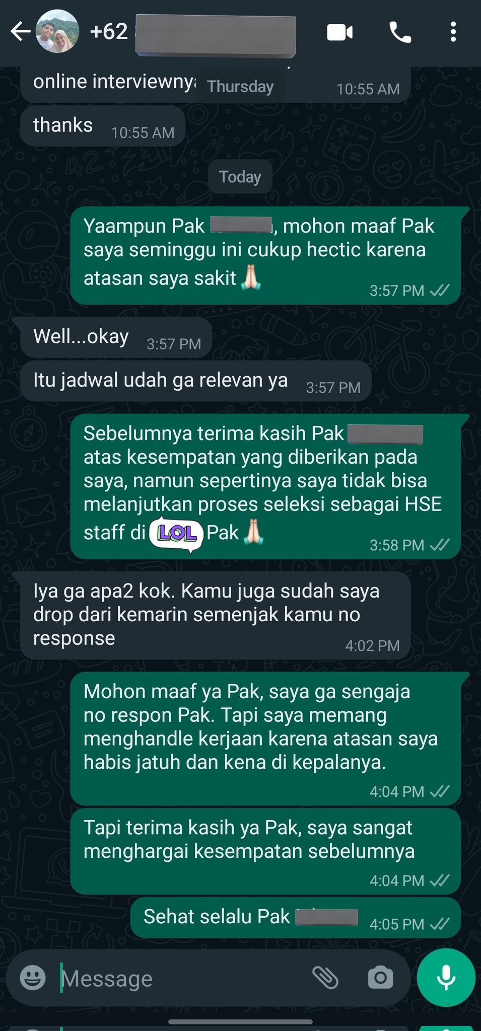 BACA RULES DI (bit.ly/worksfess) on Twitter: "Wrk! Bersyukur ga lanjutin seleksi disitu, HRnya ...