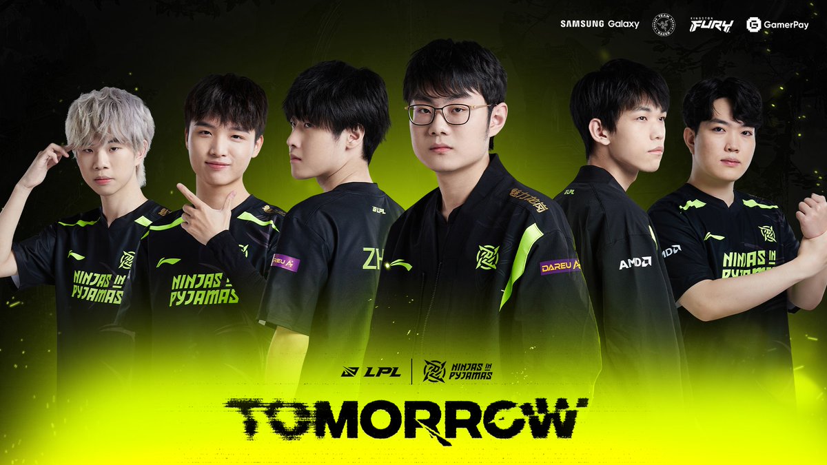 Ninjas in Pyjamas LoL on Twitter: "Tomorrow we fight. #LPL"