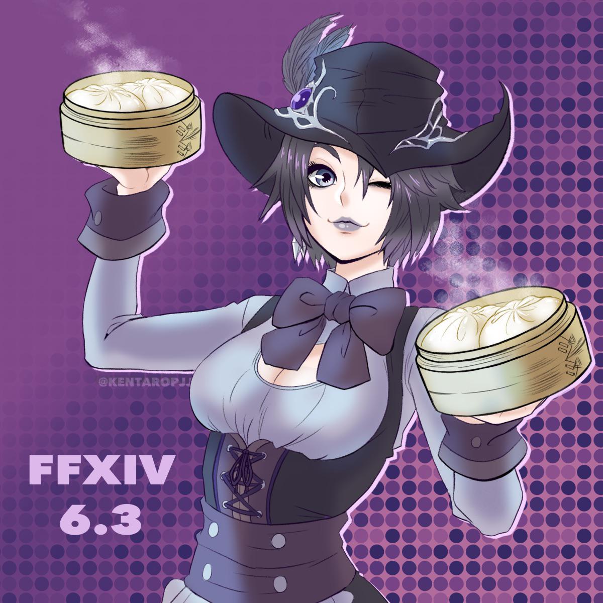 /r/FFXIV on Twitter: ""Zero and Her Meat Buns" by KentaroPJJ https://t.co/VPEyWLSCaJ https://t ...