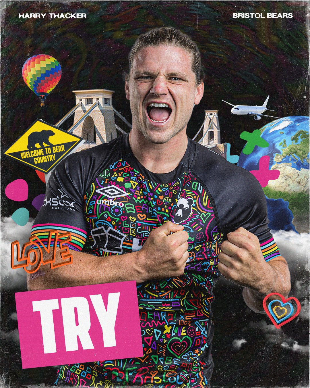 Bristol Bears 🐻 on Twitter: "𝗧𝗛𝗔𝗖𝗞-𝗧𝗥𝗜𝗖𝗞! 🎩 @harry_thacker 👜 a third from the driving lineout 🚘 ...