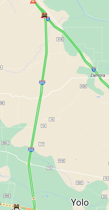 Zamora California Map