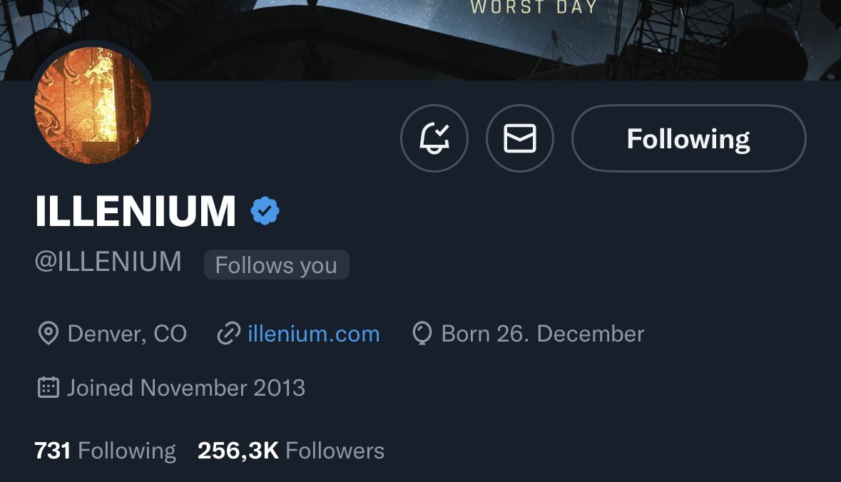illeniumINTEL on Twitter: "illenium’s profile picture zoomed out again 🔎"