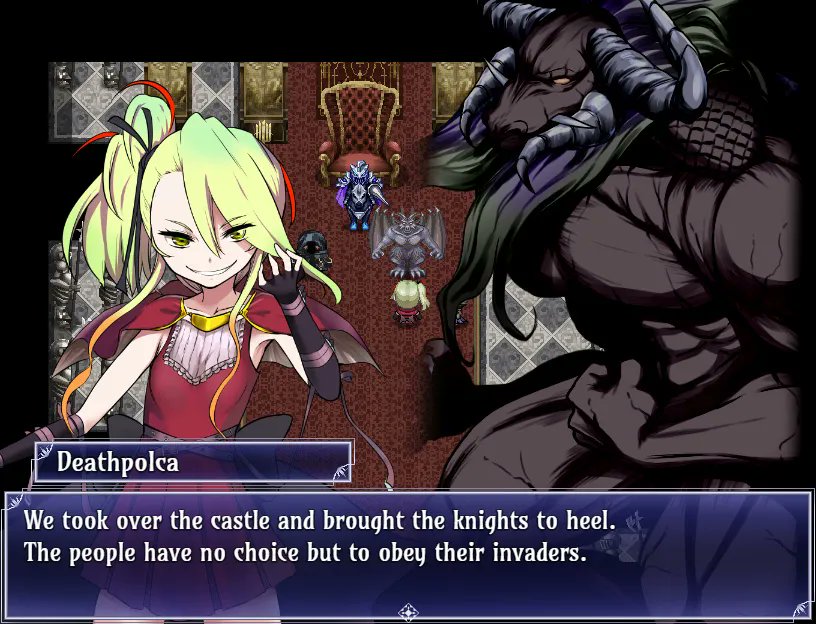 Kagura Games on Twitter: "Would you obey Deathpolca? Demons Roots by Quick nail Aristocrat ...