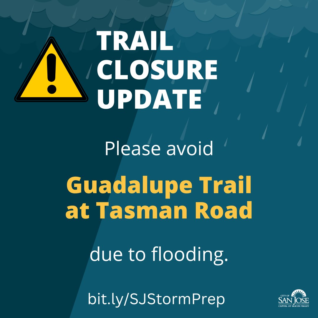City of San José on Twitter: "Trail Closure Update - For more information, visit http://bit.ly ...