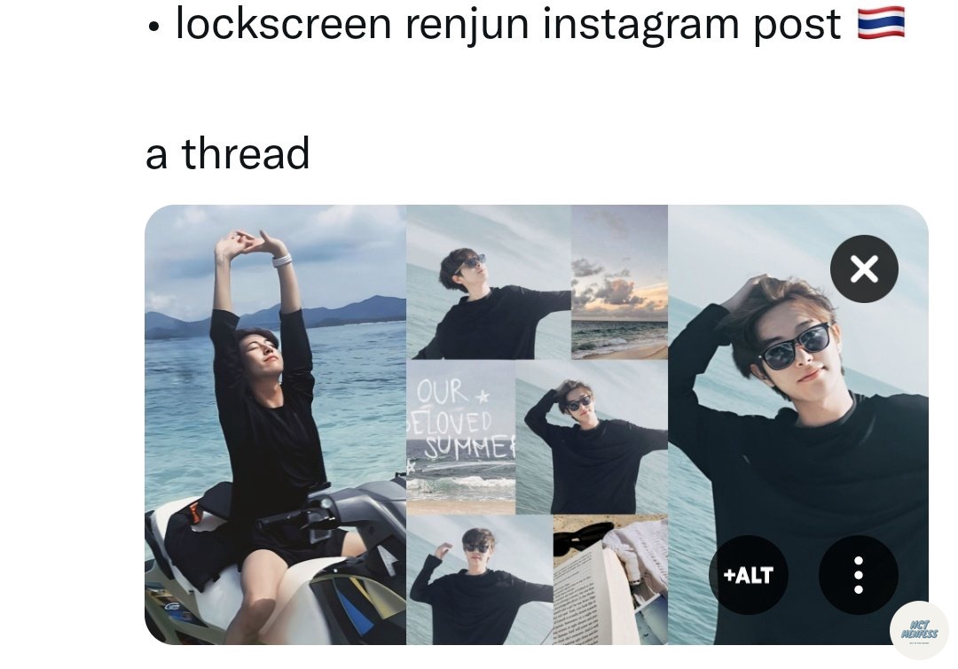 NCT MENFESS | /delvote on on Twitter: "nct! aku bikin lockscreen renjun instagram post nih ada ...