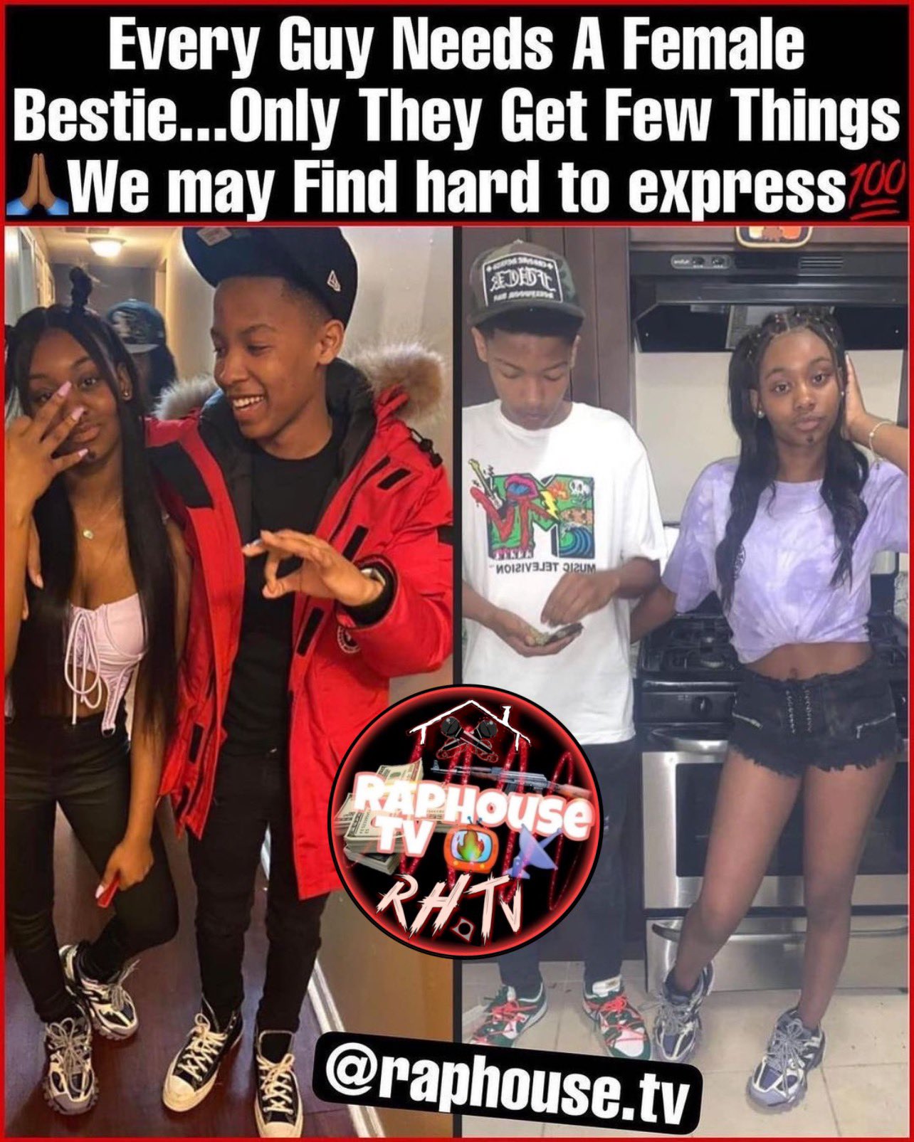 Raphousetv (RHTV) on Twitter: "Every Guy Needs A Female Bestie...Only They Get Few Things We may ...