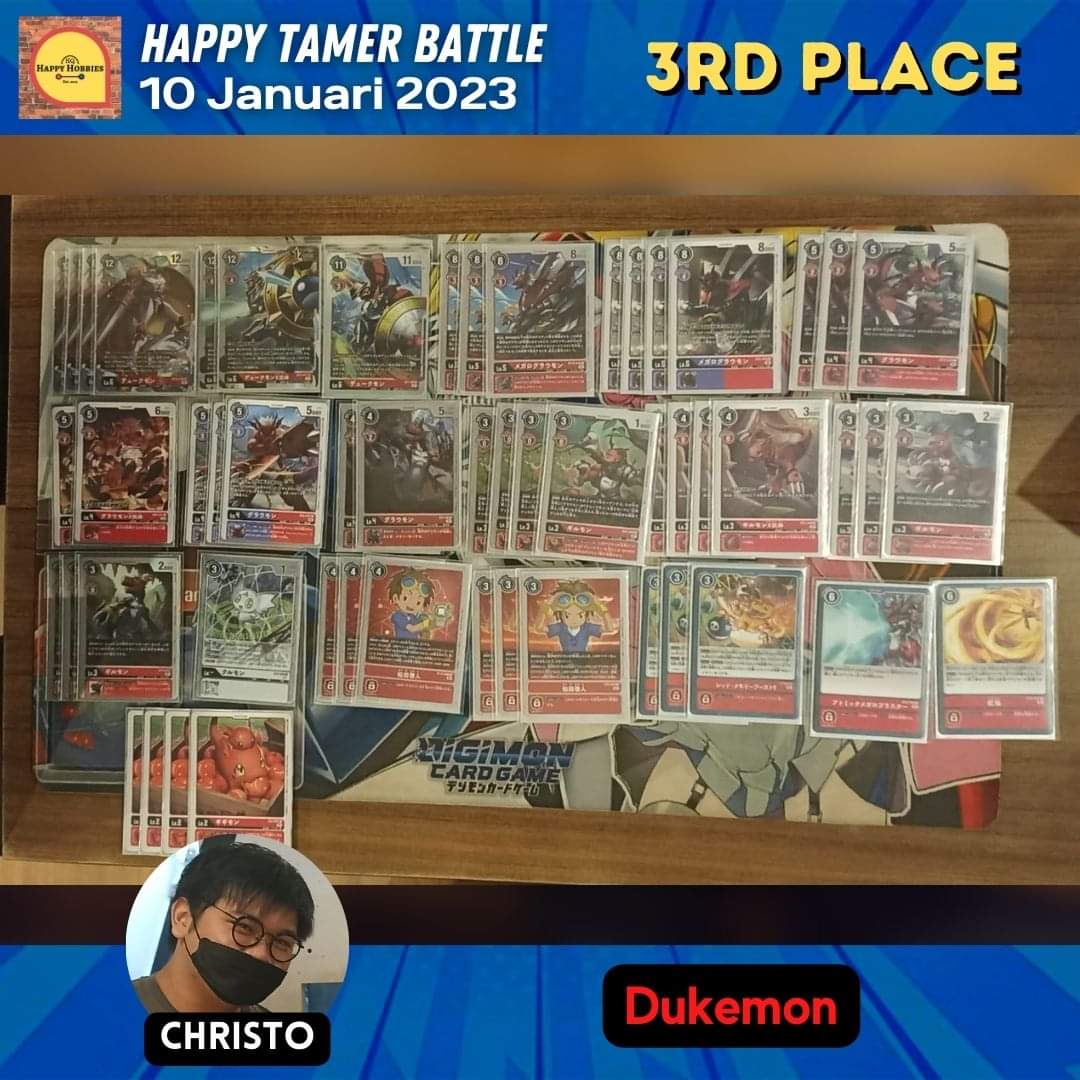 DigimonTCGIndonesia on Twitter: "Offline Tournament held by Happy Hobbies HQ, Surabaya. January ...