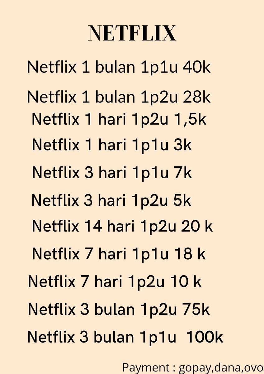 warungapp on Twitter: ""Hayukk sini beli di toko kelontong,ad jual Netflix Murmer lochhh ,fast ...