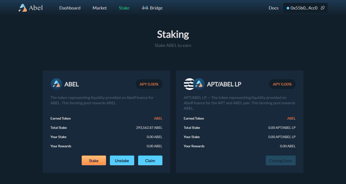 Kemal Aradan on Twitter: "RT @abelfinance: Our Staking system🏛️ will be activated simultaneously ...