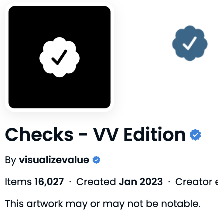 At this point you've probably heard of #ChecksVV, @jackbutcher (@visualizevalue)'s homage ...