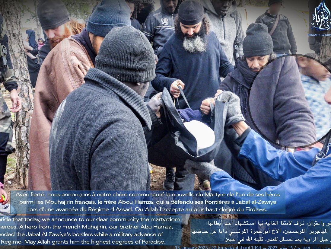 #Syrie les Français de Firqat al-Ghouraba d’Omar Omsen enterrent ...