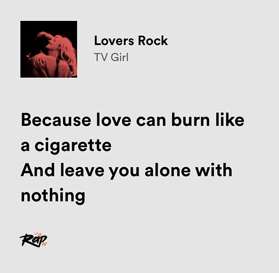 Relatable Iconic Lyrics On Twitter Tv Girl Lovers Rock