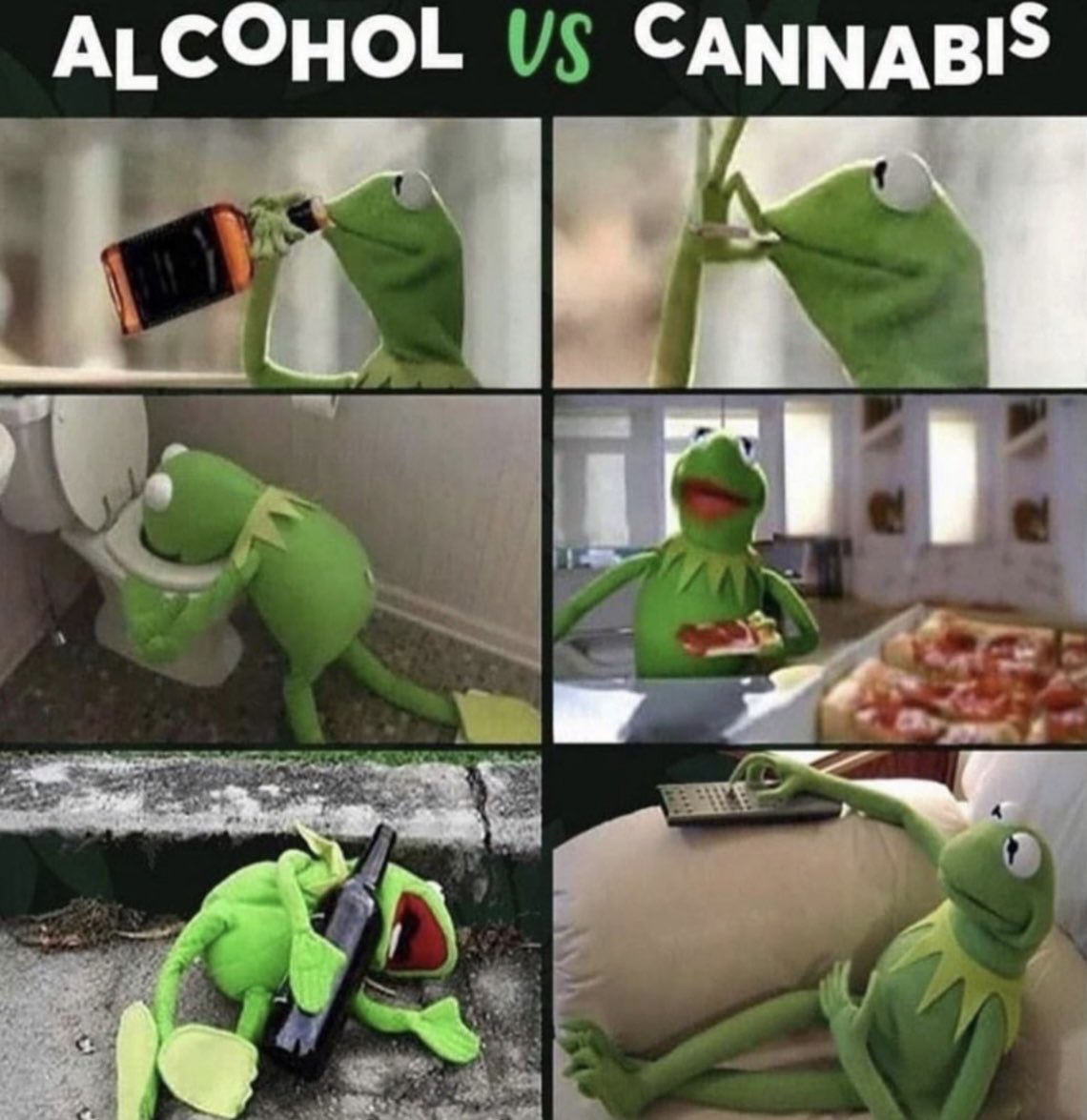 Kermit Smoking A Blunt