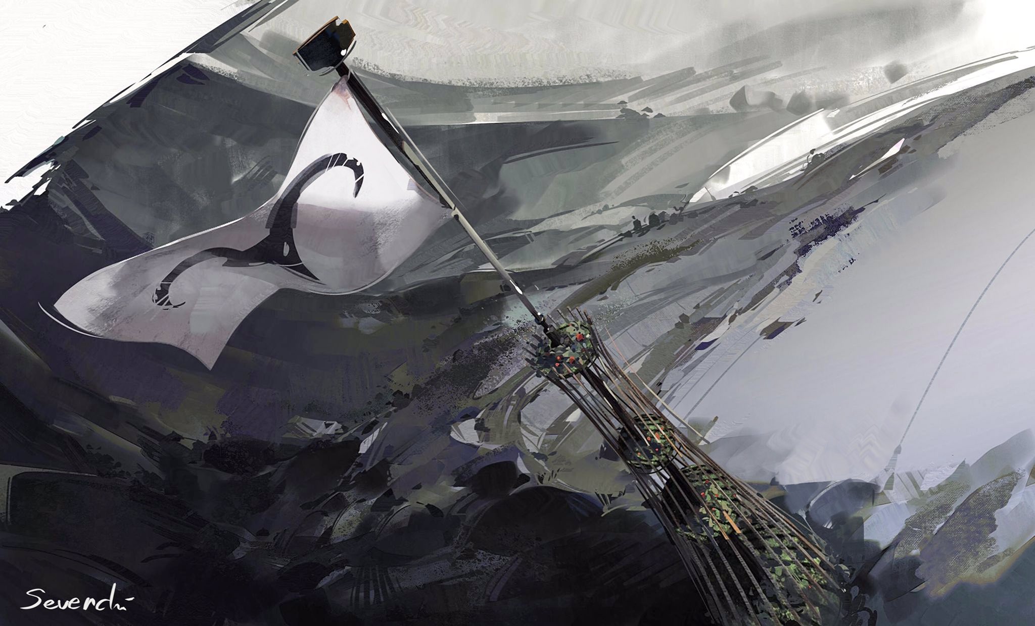 Sevenchi on Twitter: "Flag pole #Docm77Fanart #HermitCraft https://t.co/pA9LiMHqyV" / Twitter