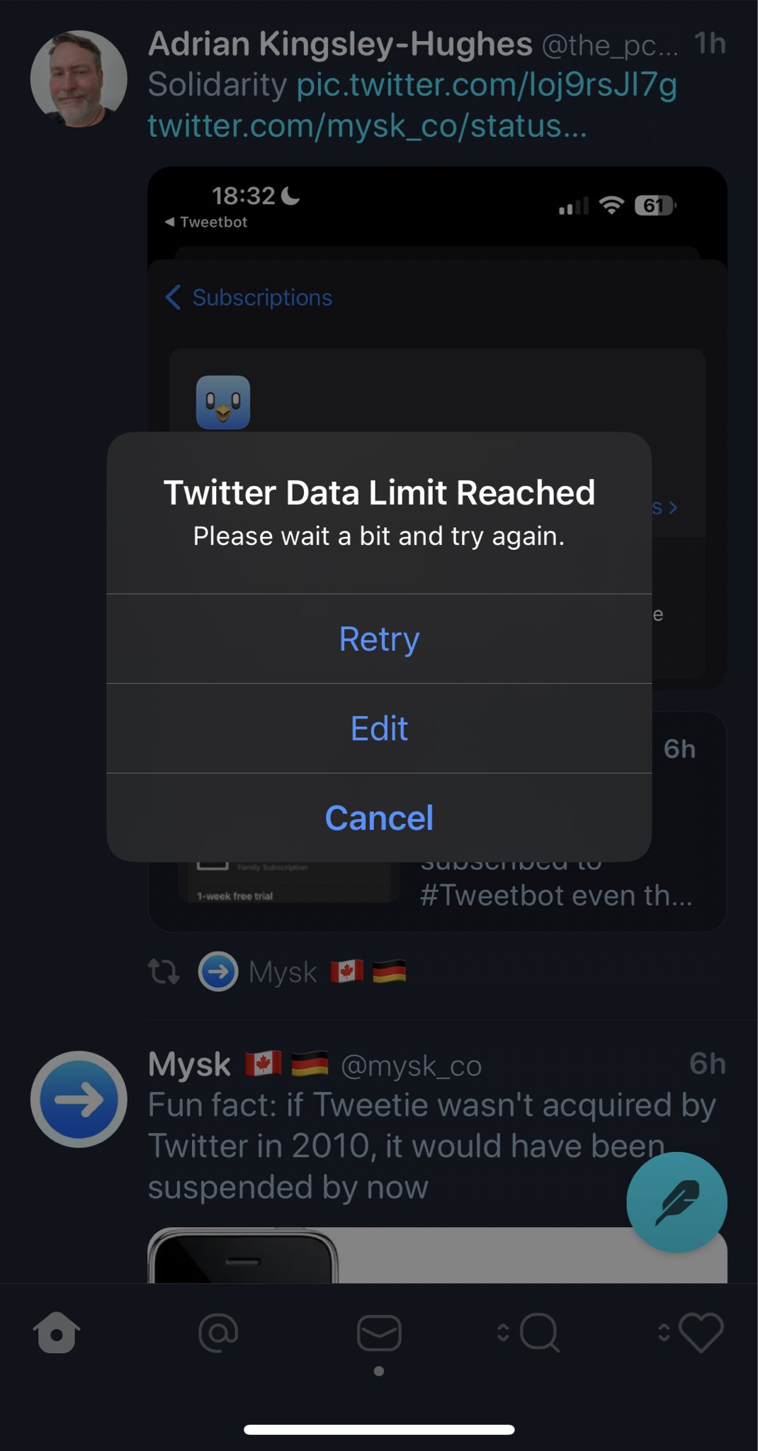 Mysk 🇨🇦🇩🇪 on Twitter: "Looks like @tweetbot applied for a different API key. The app is working ...