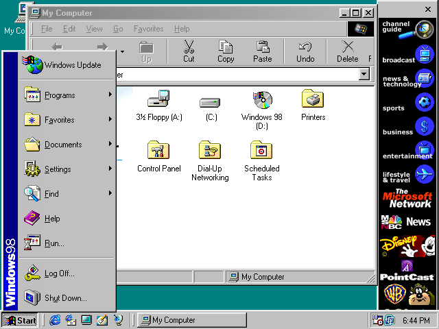 Windows 98 Screenshot