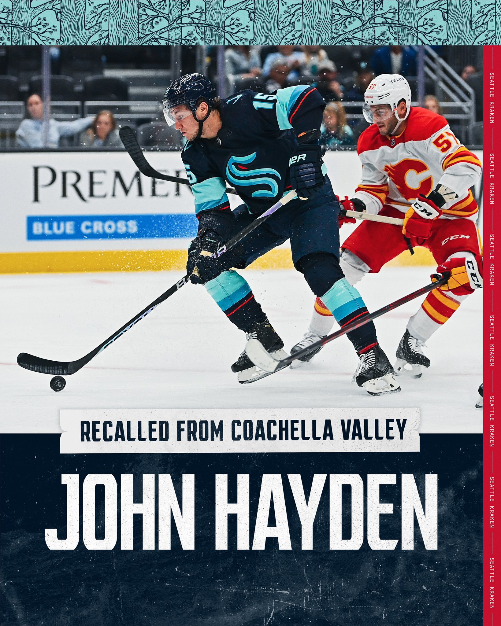 Seattle Kraken PR on Twitter: "The #SeaKraken have recalled forward John Hayden from the ...