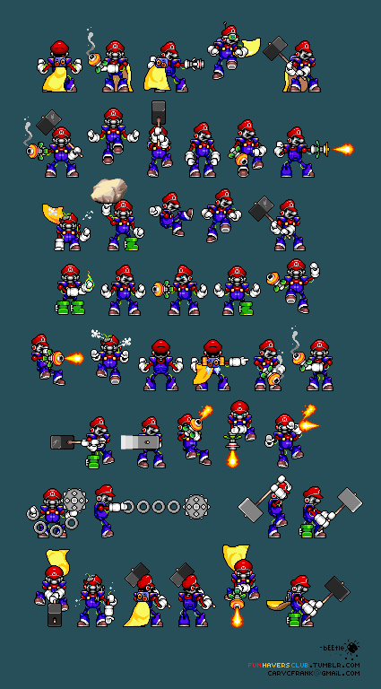 Mecha Mario Sprites