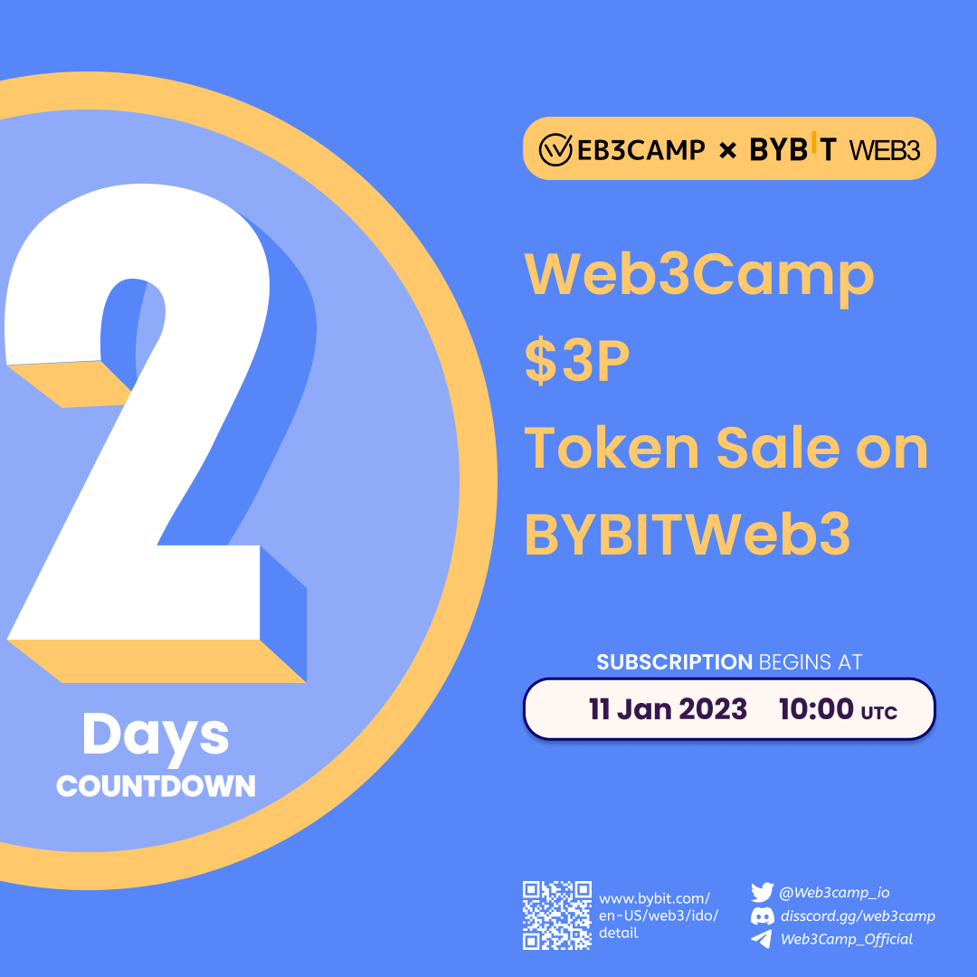 Mr.Killer on Twitter: "RT @Web3camp_io: 📣 2 DAYS LEFT! You shouldn't miss it! https://i.bybit ...
