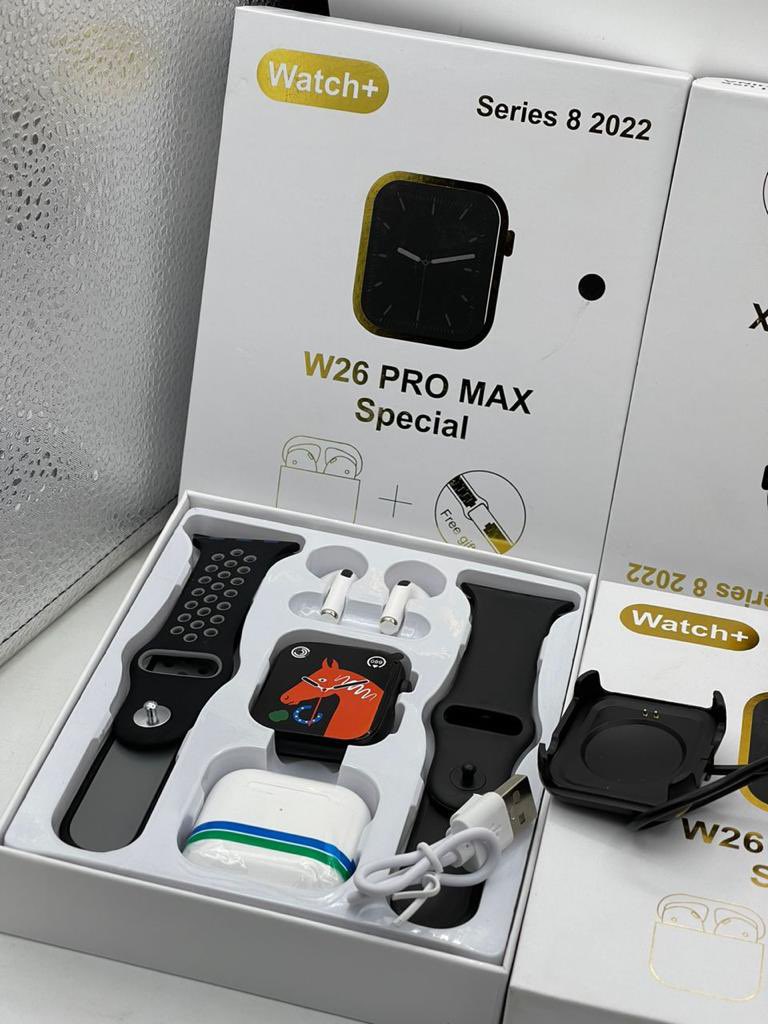 Mr. You on Twitter: "RT @Larteafarh: Smart watch W26 PRO MAX 💎Series 8 2022 💎#16,000 💎Extra ...