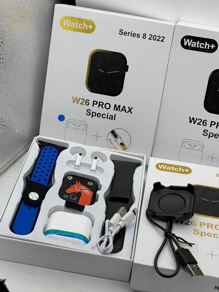 Mr. You on Twitter: "RT @Larteafarh: Smart watch W26 PRO MAX 💎Series 8 2022 💎#16,000 💎Extra ...