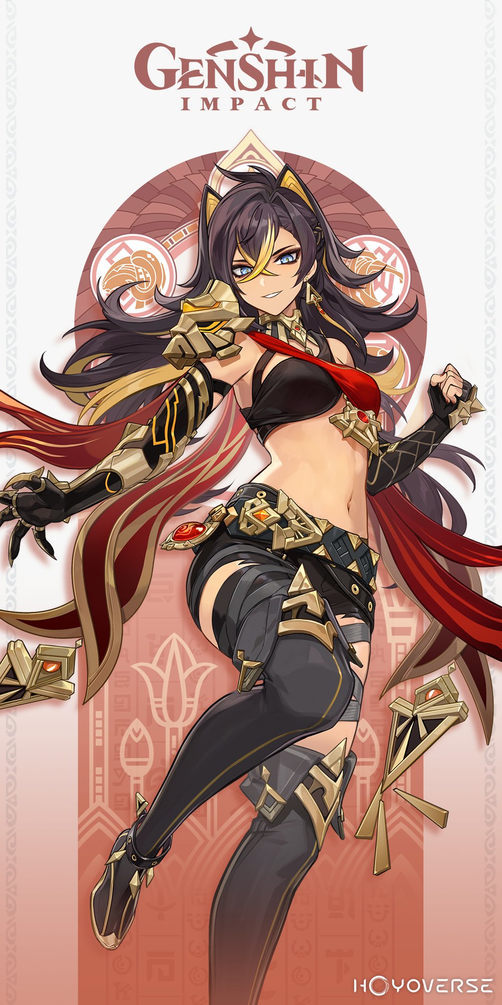 Genshin Impact BR on Twitter: " Dehya Leoa Flamejante Mercenária Incontrolável do Deserto Pyro ...