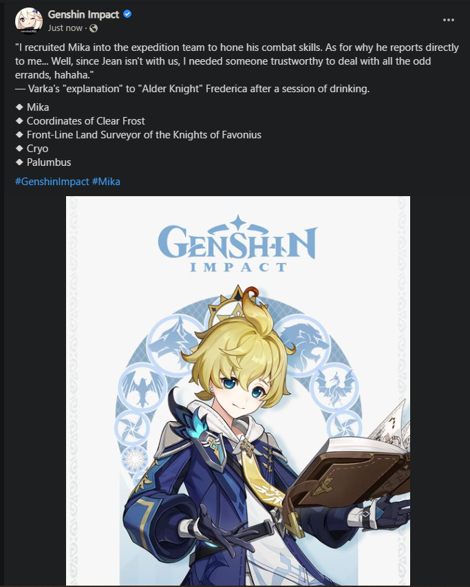 Genshin Update on Twitter: "Varka's "explanation" to "Alder Knight" Frederica after a session of ...