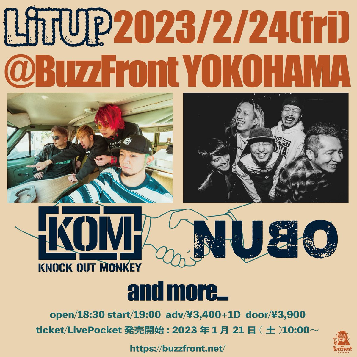 BuzzFront YOKOHAMA on Twitter: "【ハコ&バンド予約解禁、O.A.解禁】 2/24(金)"Lit up" 🎫 ...