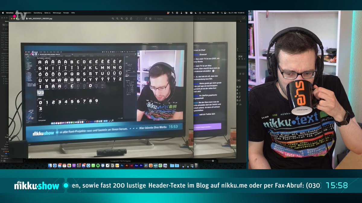 Nik Stohn @zuhause@aol.com on Twitter: "Gestern wieder über den Mitschnitt meines letzten Font ...