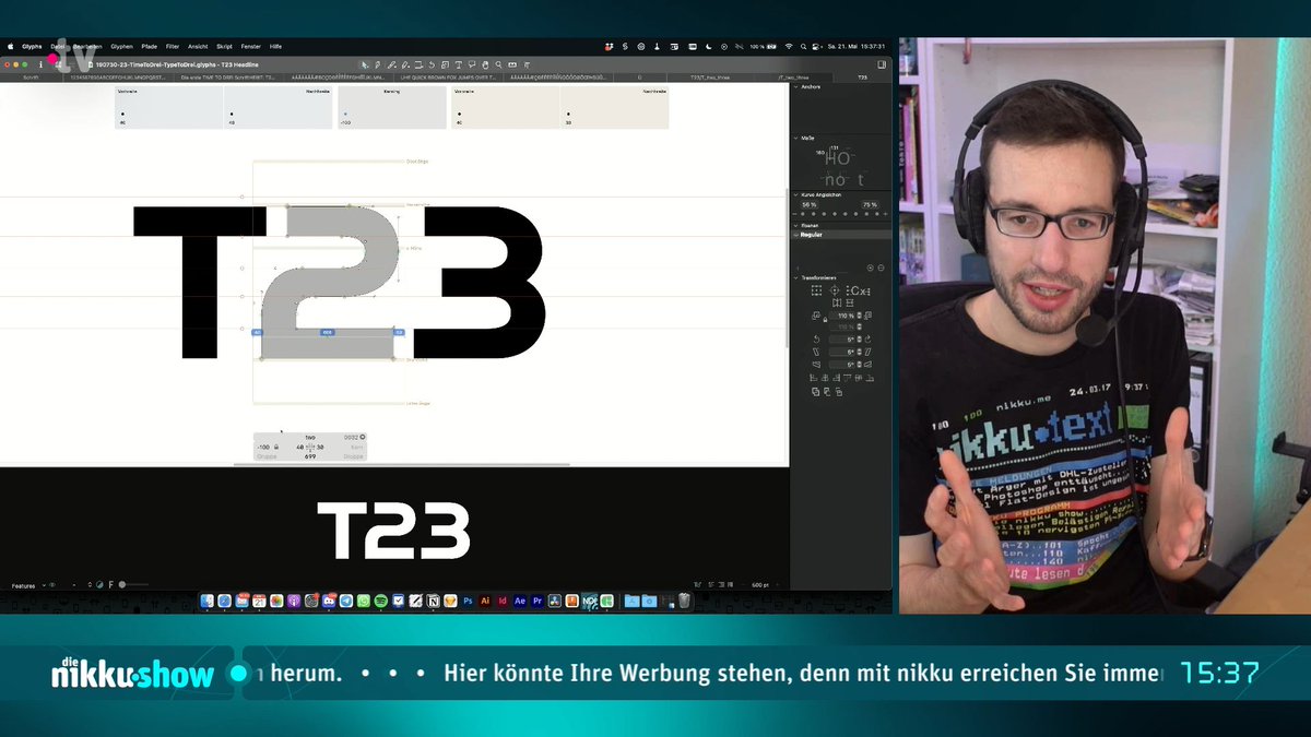 Nik Stohn @zuhause@aol.com on Twitter: "Gestern wieder über den Mitschnitt meines letzten Font ...