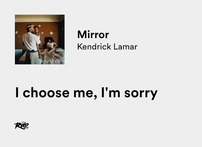 Relatable Iconic Lyrics On Twitter Kendrick Lamar Mirror T