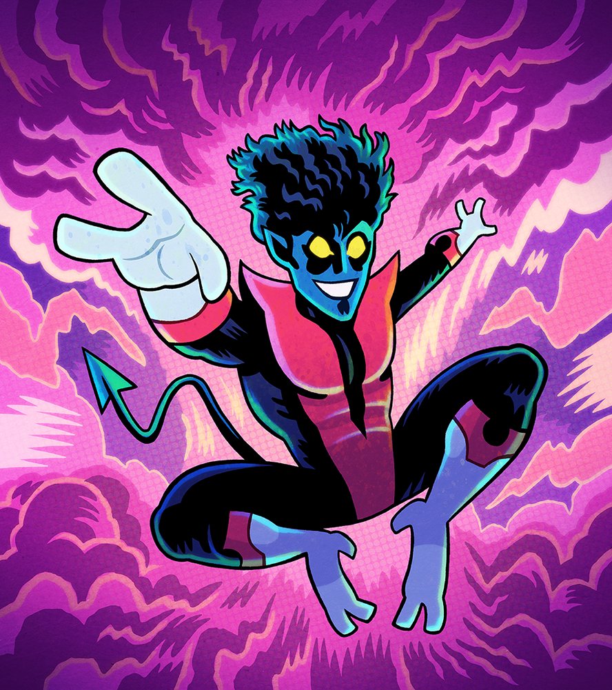 「Nightcrawler and Beast for 」|Dan Hippのイラスト