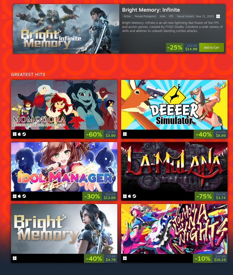 Wario64 on Twitter: "Playism sale on Steam https://bit.ly/3wavclQ"