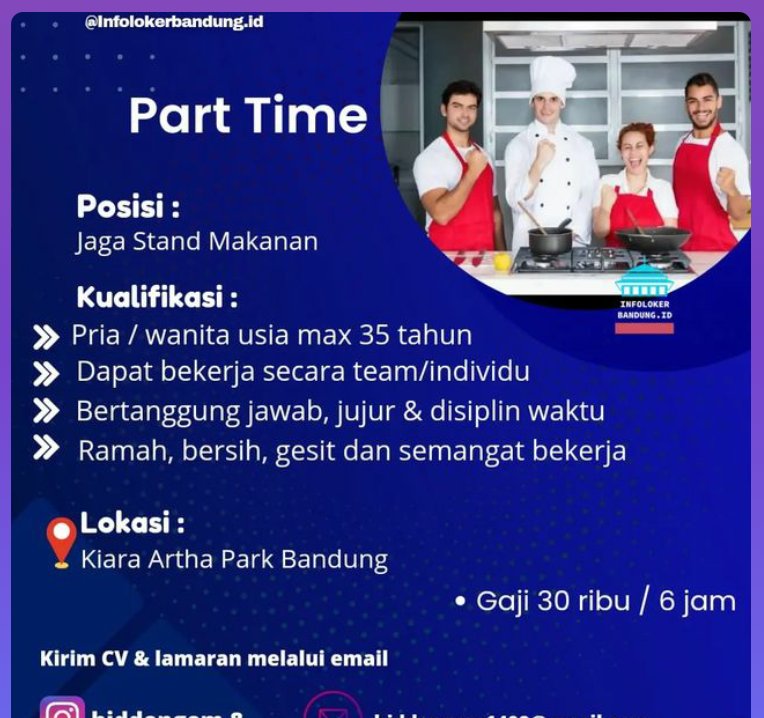 Phi' M on Twitter: "Lagi buka ig muncul loker begini di tl. The real kerja rodi 4.0 wkwk ...