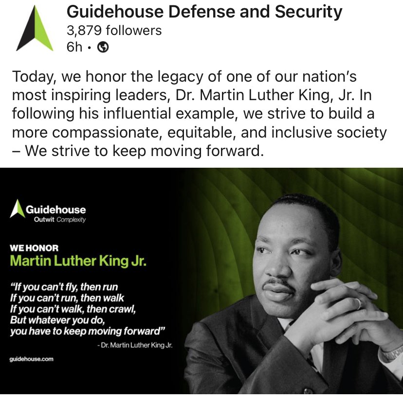 The military-industrial complex wishes you a Happy MLK day! - Thread from Jonathan Guyer ...