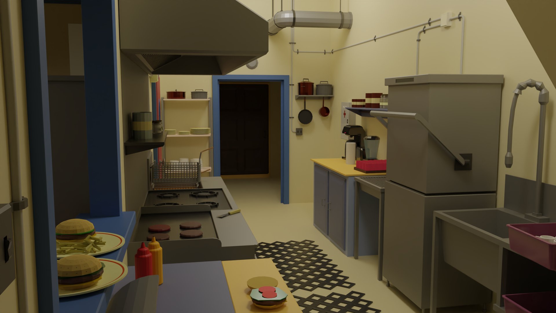 Burger Restaurant Kitchen Layout