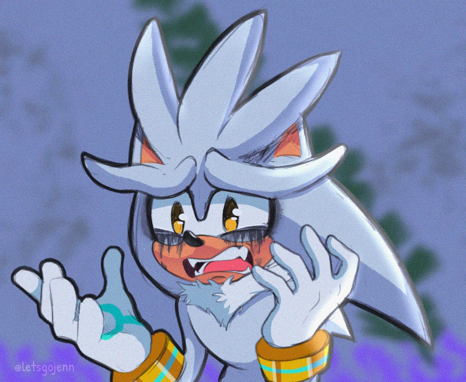 Silver The Hedgehog Crying