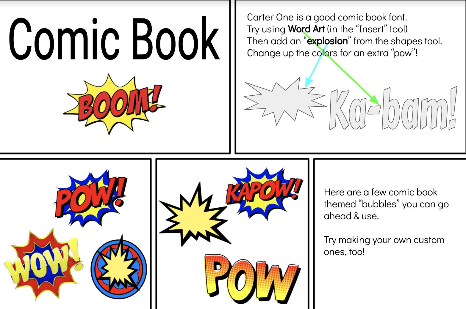 Comic Book Font Pow
